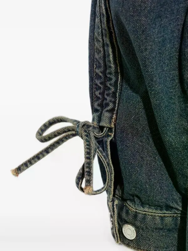 GESTUZ Gzsusara Bow-detail Denim Jacket