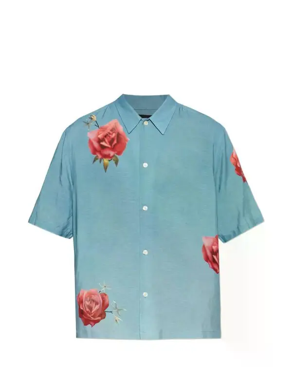 ALLSAINTS Fleur Floral-print Shirt - Blue