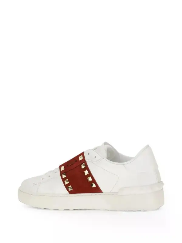 Valentino Garavani Rockstud Leather Sneakers - White