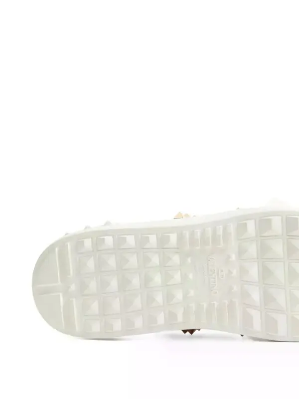 Valentino Garavani Rockstud Leather Sneakers - White
