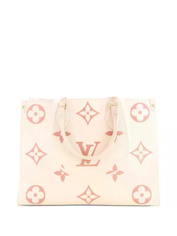 LOUIS VUITTON Monogram Empreinte Giant Onthego Mm Shoulder Bag - Neutrals