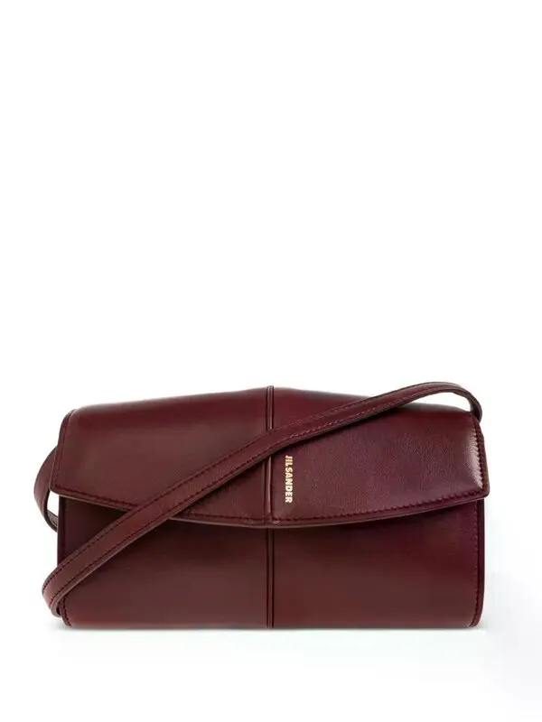 JIL SANDER Logo-print Leather Shoulder Bag