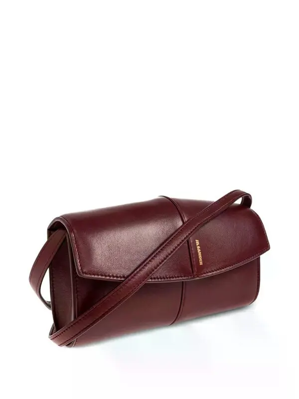 JIL SANDER Logo-print Leather Shoulder Bag