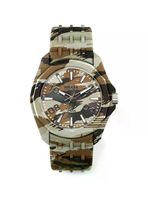 DIESEL® Stinger Camo Silicone Watch - Neutrals