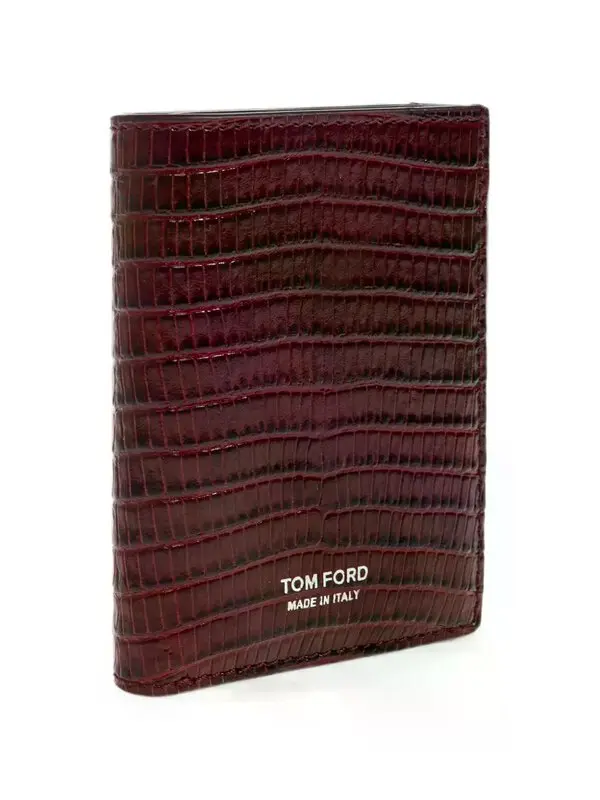 TOM FORD Lizard-effect Leather Wallet