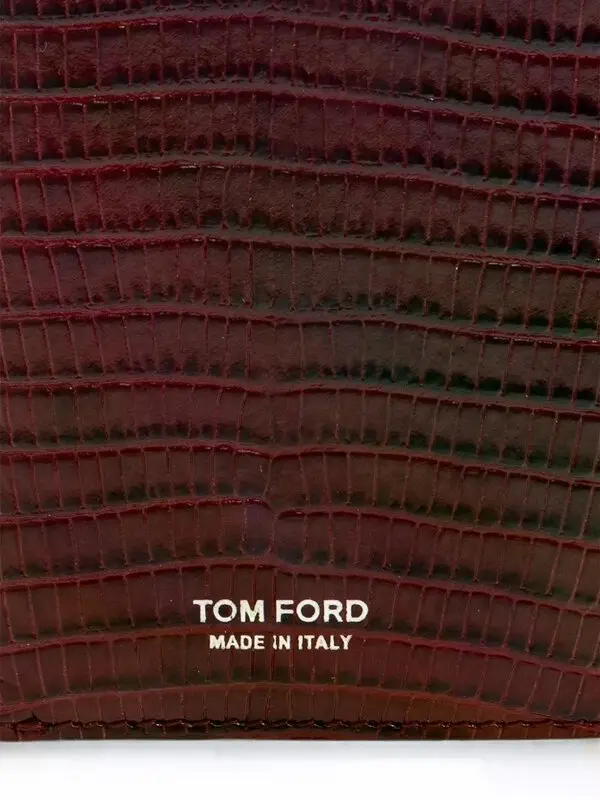 TOM FORD Lizard-effect Leather Wallet