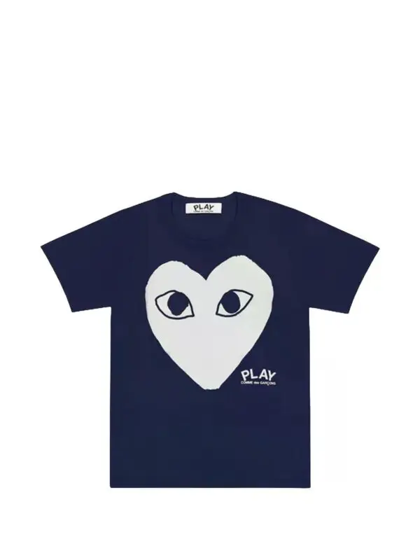 Play Comme Des Garcon Logo Heart-print T-shirt