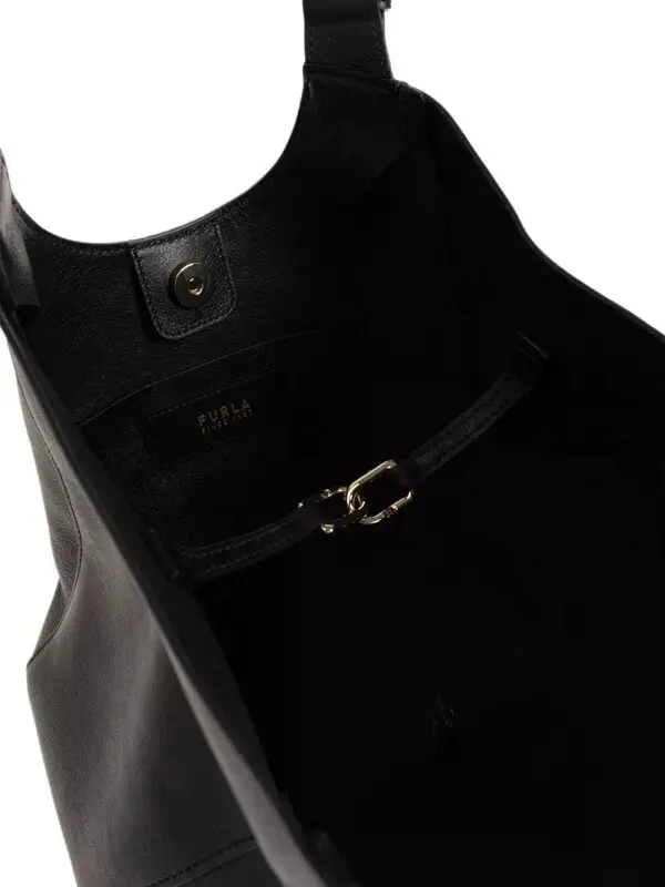 Furla Small Dora Buckle-detail Leather Tote Bag