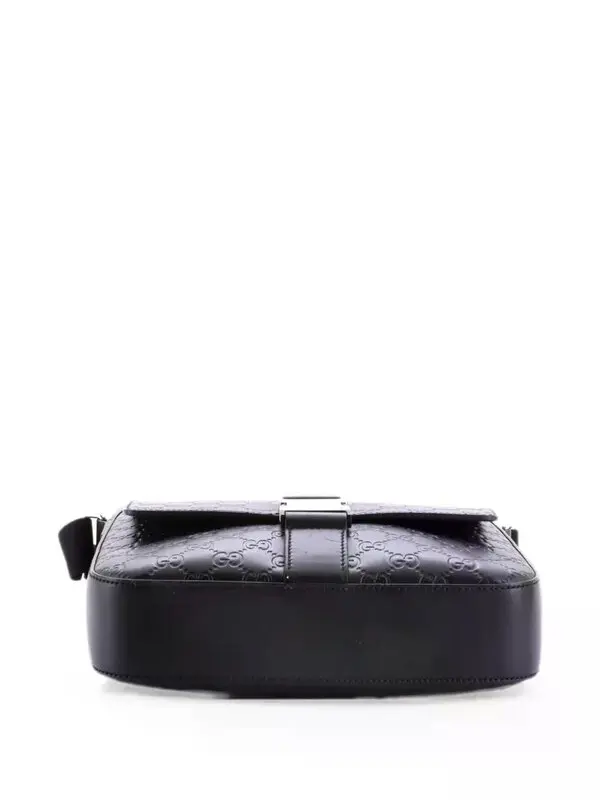 Gucci Buckle Flap Messenger Bag Guccissima Leather Small Crossbody Bag