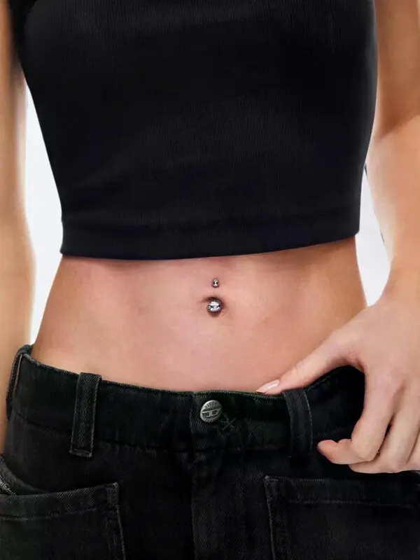 DIESEL® Stainless Steel Navel Body Jewelry