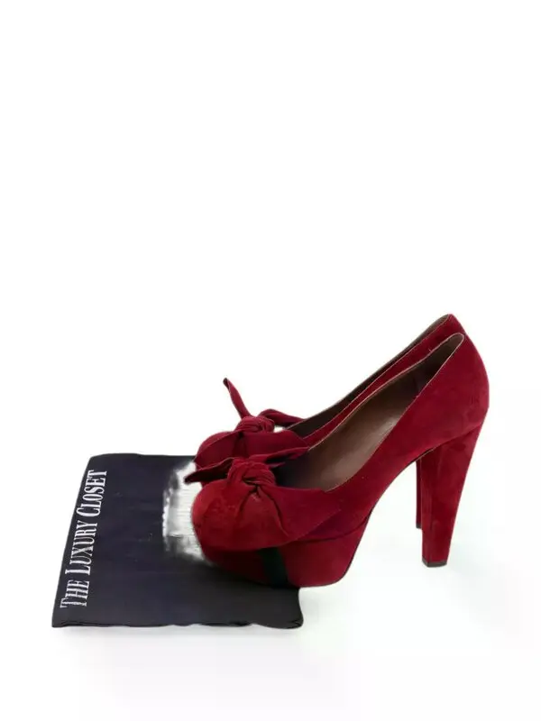 Marni Bow-detail Platform Pumps