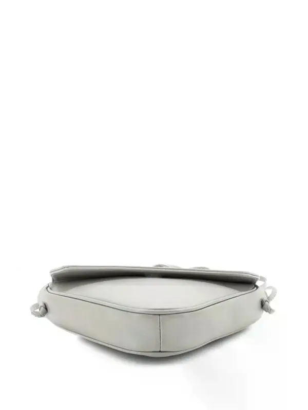 Celine Triangle Bag Leather Small Crossbody Bag - Grey