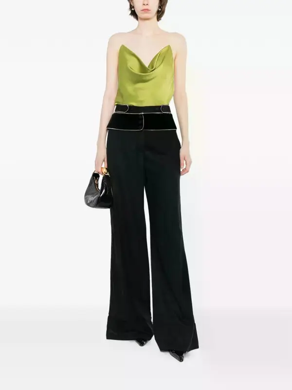 Roberto Cavalli Chain-trim Velvet Trousers