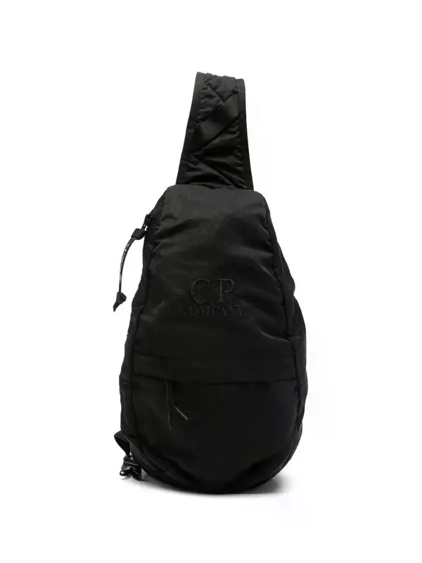 C.P. COMPANY Logo Embroidered Backpack - Black