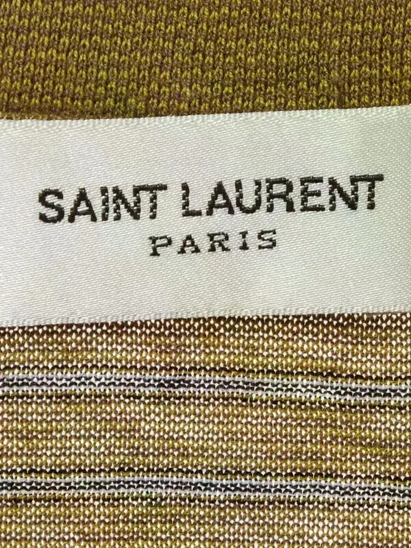 Saint Laurent 2019 Striped Star-logo T-shirt