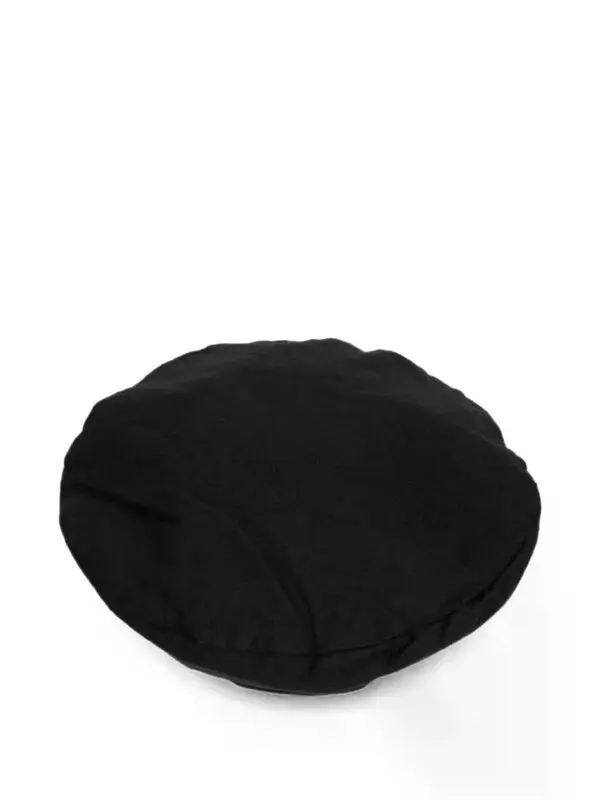 SCHA Cotton Flannel Beret Hat - Brown