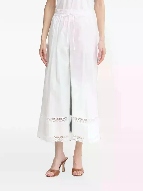 TWINSET Embroidered Wide-leg Trousers