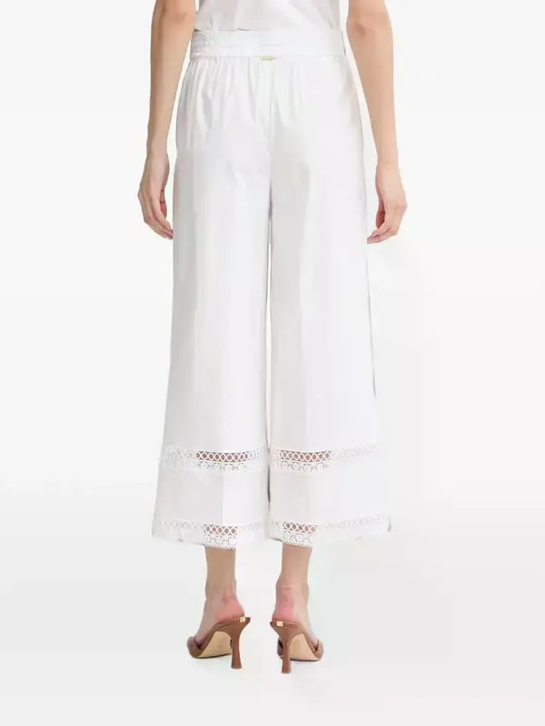 TWINSET Embroidered Wide-leg Trousers