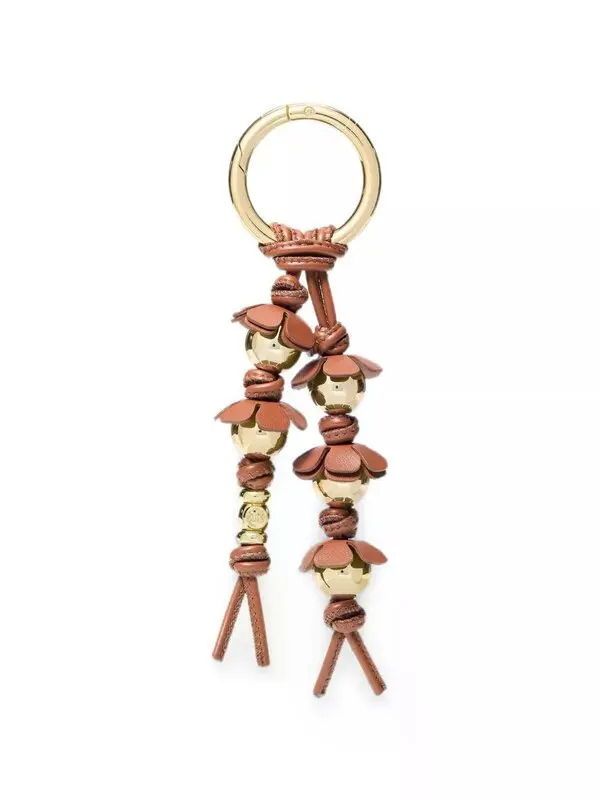 Michael Kors Floral Beaded Bag Charm