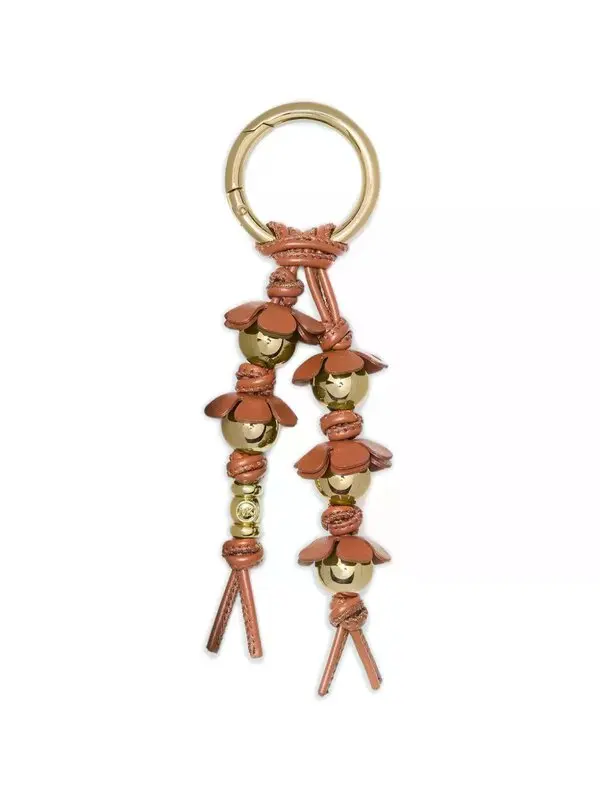 Michael Kors Floral Beaded Bag Charm