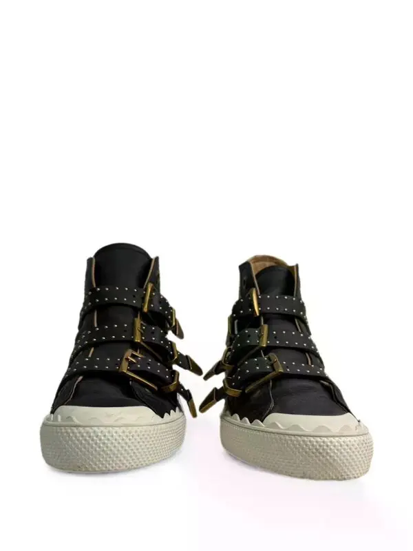 Chloé Studded Buckle-strap Sneakers