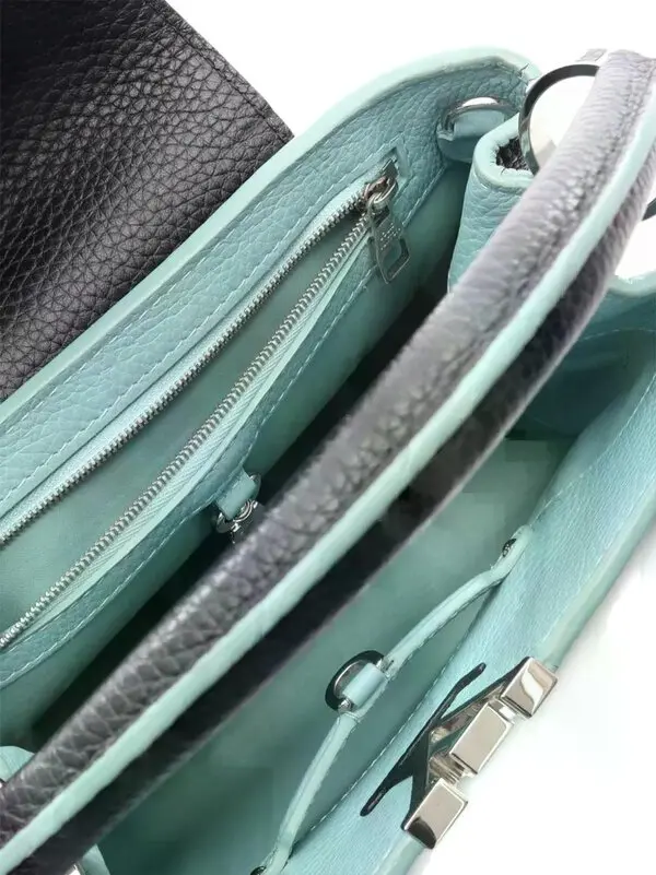 LOUIS VUITTON Taurillon Leather Capucines Handbag - Black