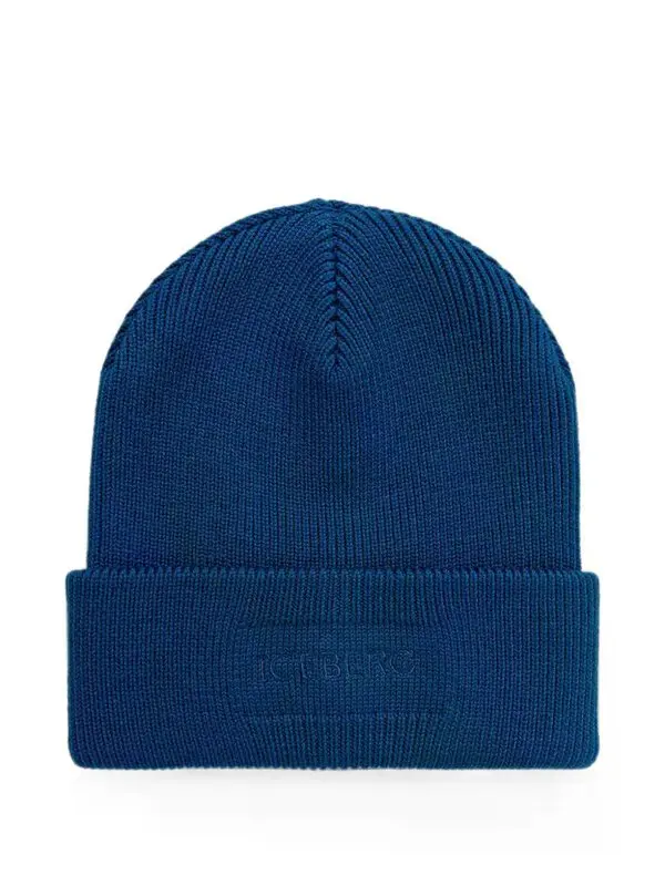 Iceberg Logo-embroidered Beanie Hat