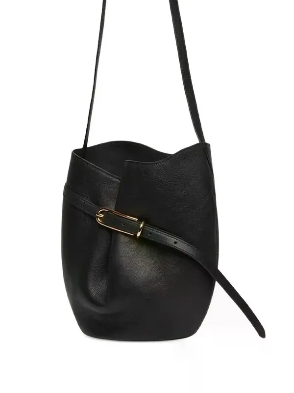 LIFFNER Medium Belted Bucket Shoulder Bag - Black