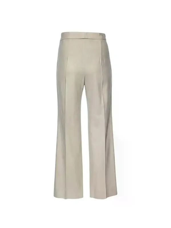 Chloé Beige Wool Side Trim Parallel Trousers - Neutrals