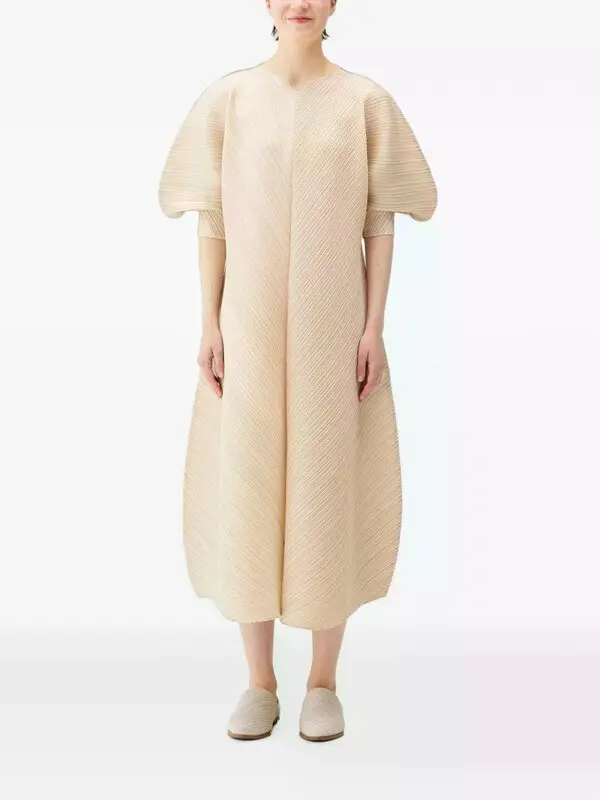 Issey Miyake Coast Pleated Midi Dress