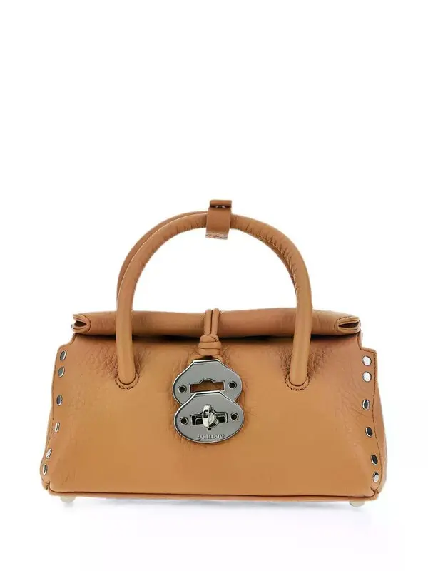 ZANELLATO Small Dott Studded Leather Tote Bag