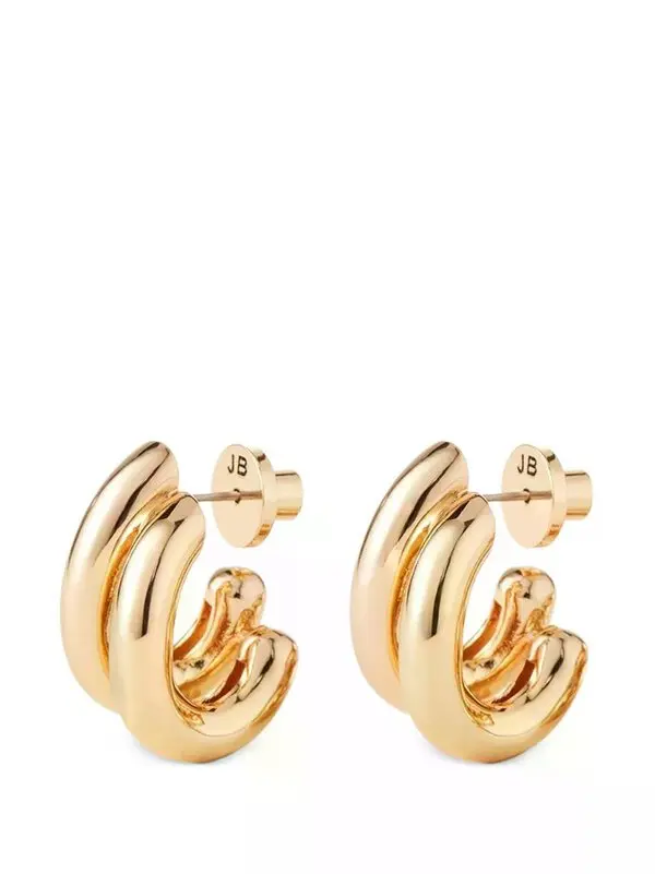 Jenny Bird Florence Double Hoop Earrings In Tone - Gold