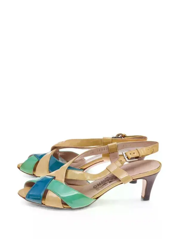 FERRAGAMO Patent Calf Leather Sandals