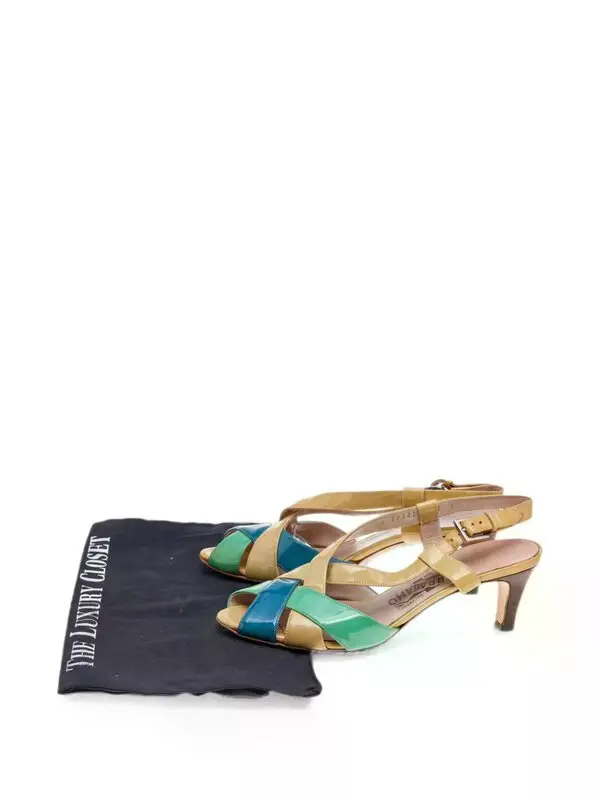 FERRAGAMO Patent Calf Leather Sandals
