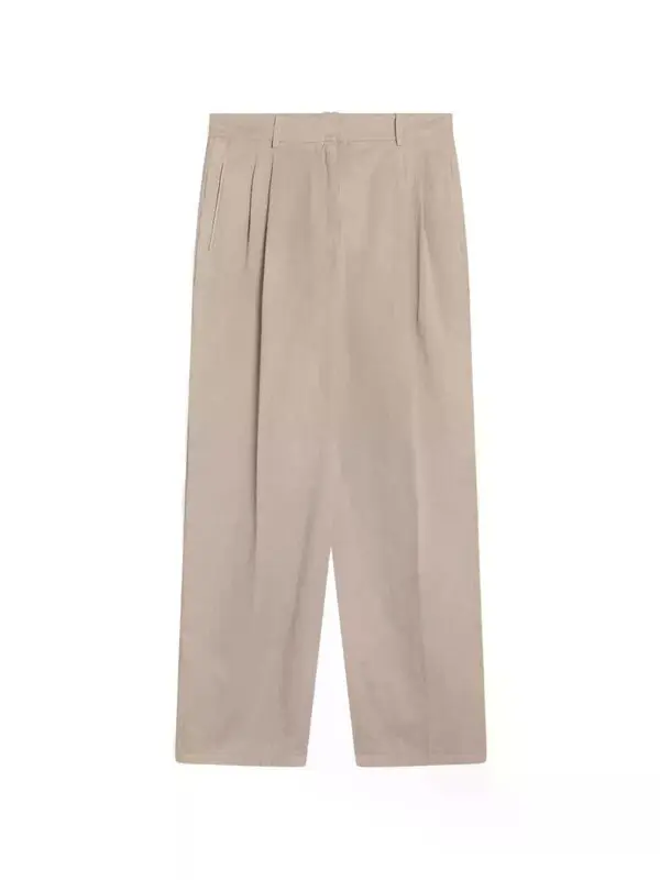 THE ROW Pleated-waistband Straight-leg Trousers
