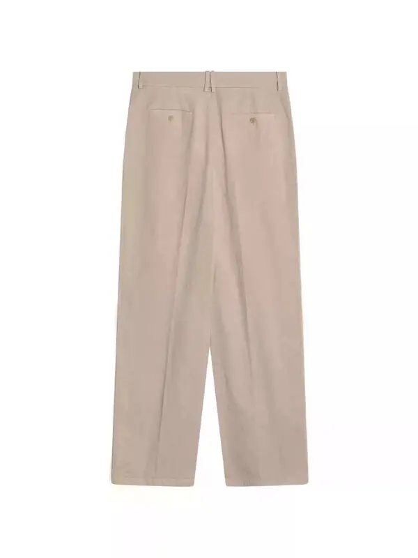 THE ROW Pleated-waistband Straight-leg Trousers