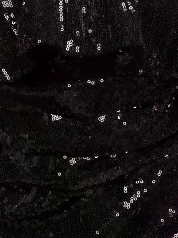 Attico Sequinned Ruched Mini Dress