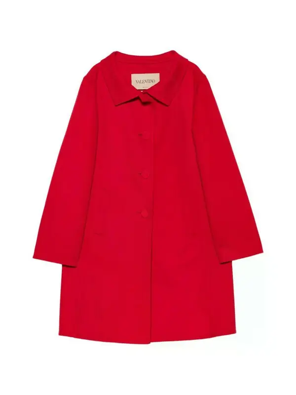 Valentino Garavani Vlogo Signature Detail Button-up Coat