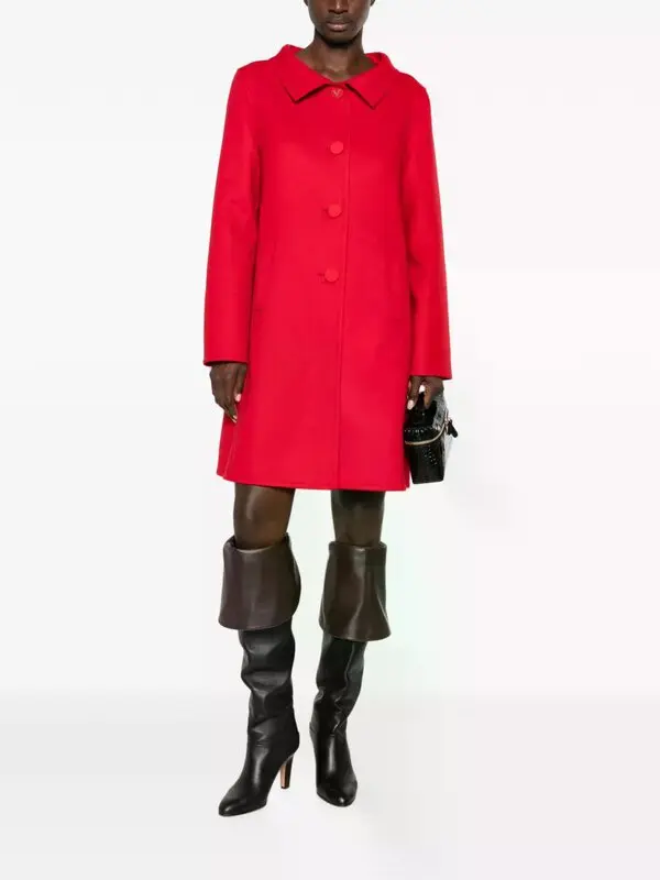 Valentino Garavani Vlogo Signature Detail Button-up Coat