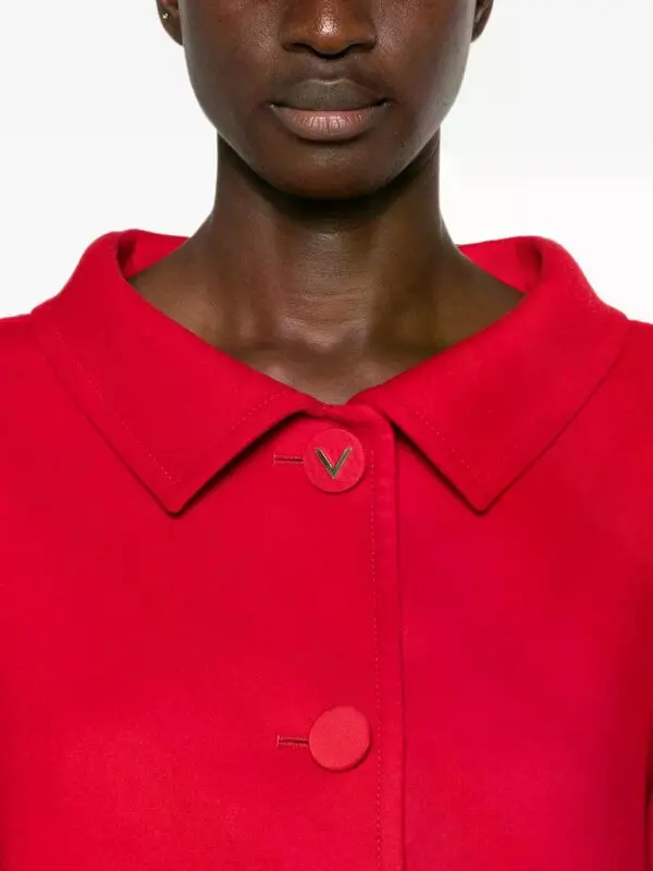 Valentino Garavani Vlogo Signature Detail Button-up Coat