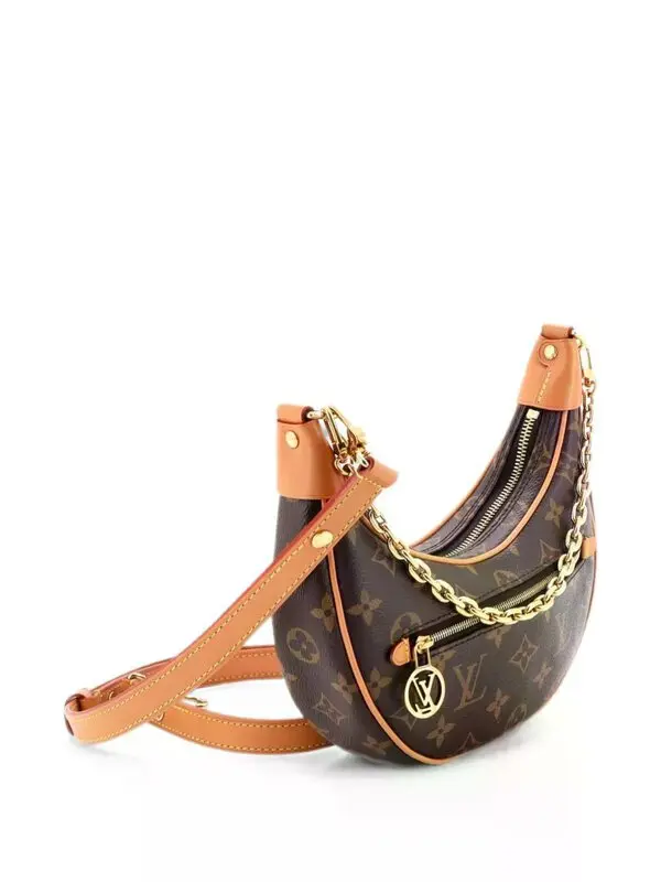 LOUIS VUITTON Monogram Canvas Shoulder Bag - Brown