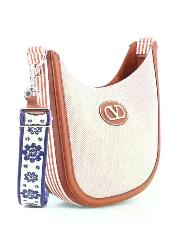 Valentino Garavani Antibes Canvas With Leather Small Crossbody Bag