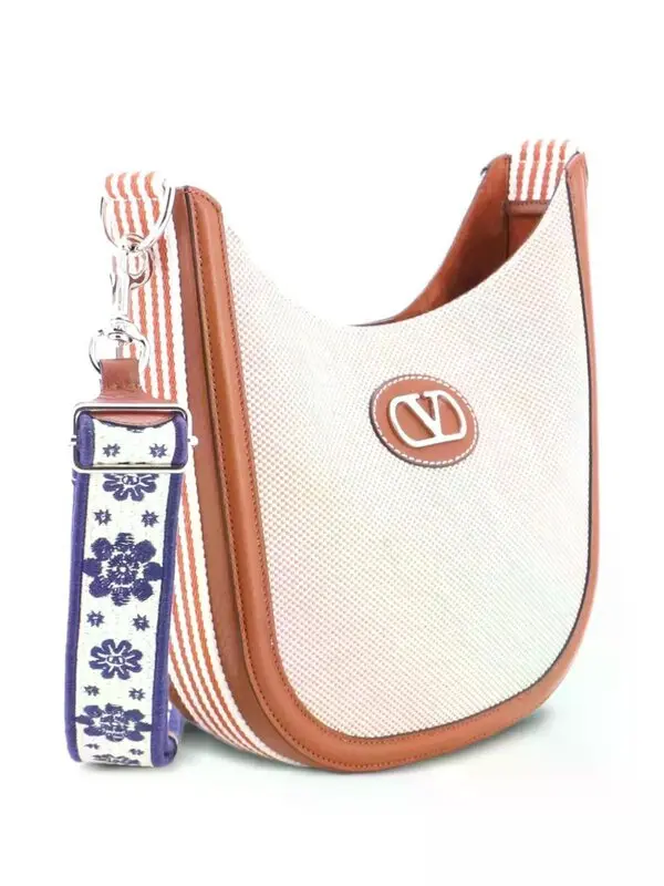 Valentino Garavani Antibes Canvas And Leather Small Crossbody Bag