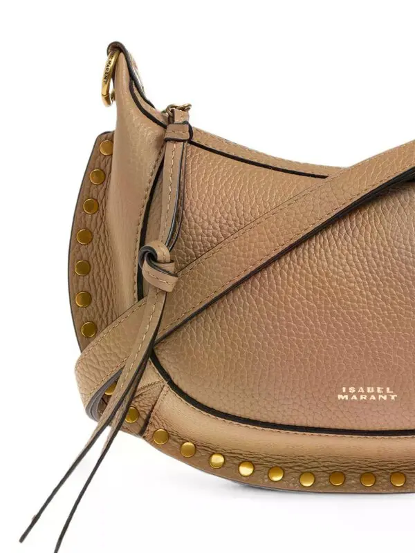 Isabel Marant Étoile Oskan Moon Studded Leather Shoulder Bag