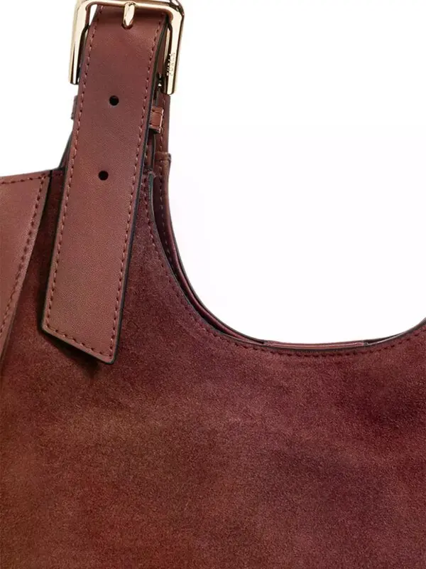 Furla Medium Dora Suede-panelled Leather Tote Bag