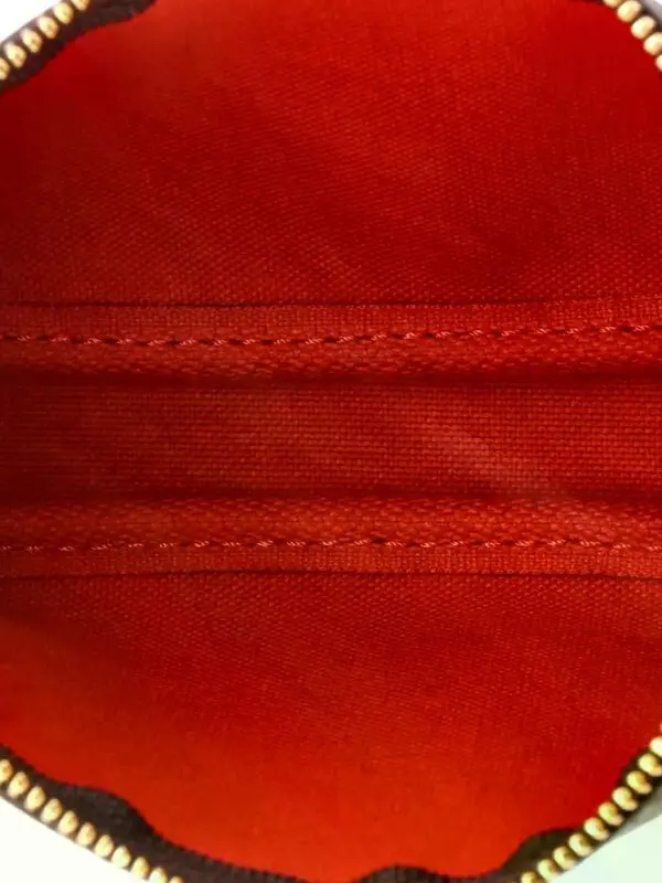 LOUIS VUITTON Pochette Accessoires Limited Edition Vivienne Xmas Monogram Canvas Mini Clutch Bag - Brown