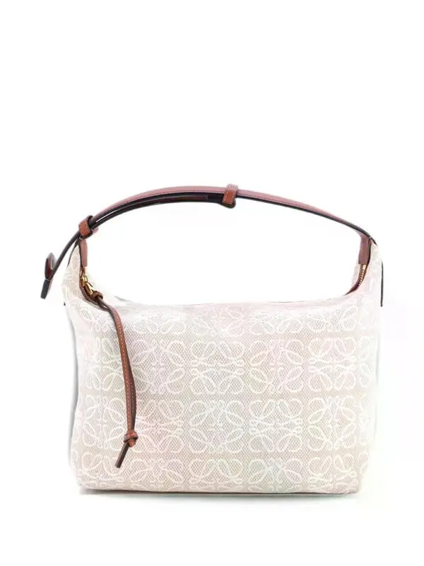 Loewe Cubi Anagram Jacquard Medium Hobo Bag