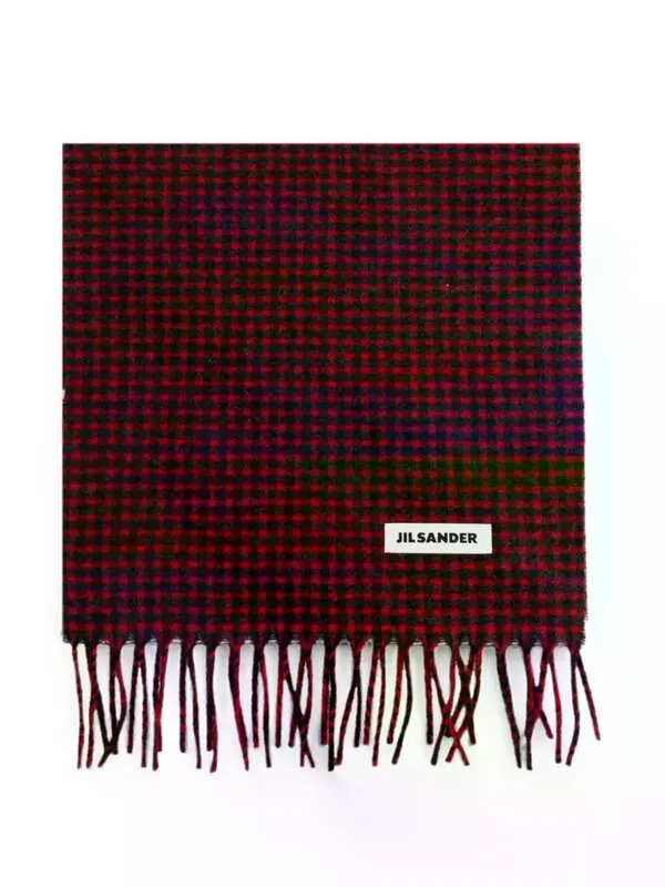 JIL SANDER Fringed Wool Scarf