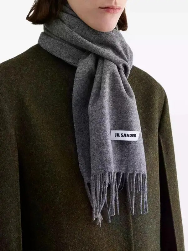 JIL SANDER Fringed-edge Scarf