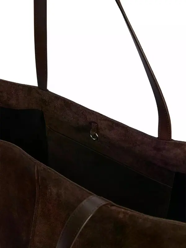 JIL SANDER Linea Piped Suede Tote Bag